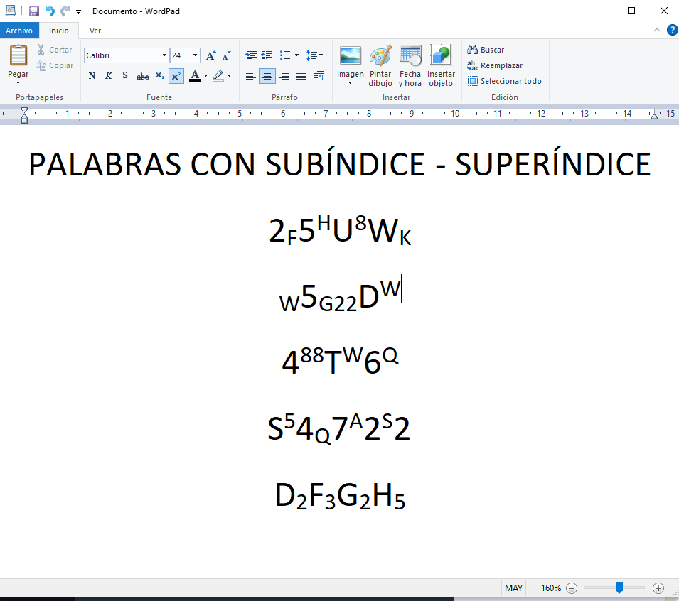 WORPAD- Subíndice Superíndice - III Bimestre 06. Ficha interactiva ...