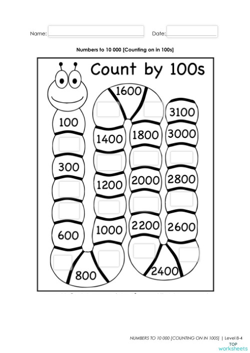 Numbers 8-4. Interactive worksheet | TopWorksheets