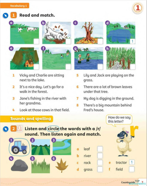 7A elementary grammar. Interactive worksheet | TopWorksheets