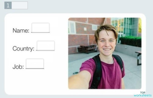 Personal info. Interactive worksheet | TopWorksheets