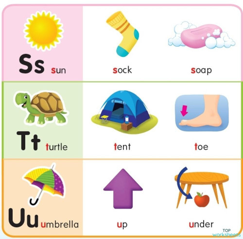 phonics stu 1. Interactive worksheet | TopWorksheets