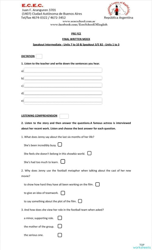 FINAL MOCK Big English Plus 1 Units 1 to 6.. Interactive worksheet ...