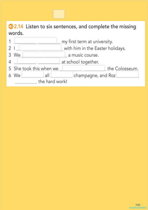 WEAK FORMS Was Were. Interactive worksheet | TopWorksheets