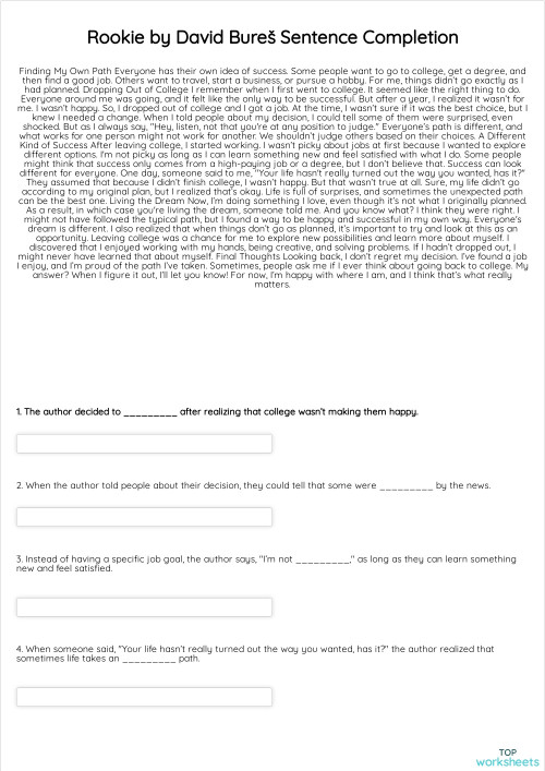 Reading Comprehension / Customer Service. Interactive worksheet ...