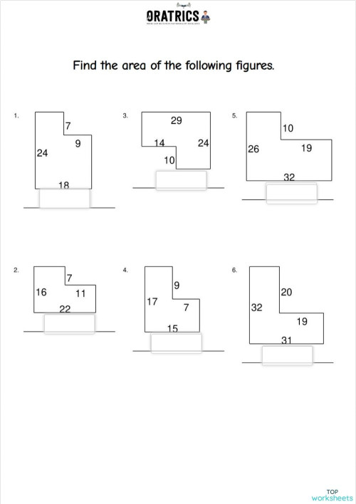 Area Area BB. Interactive worksheet | TopWorksheets