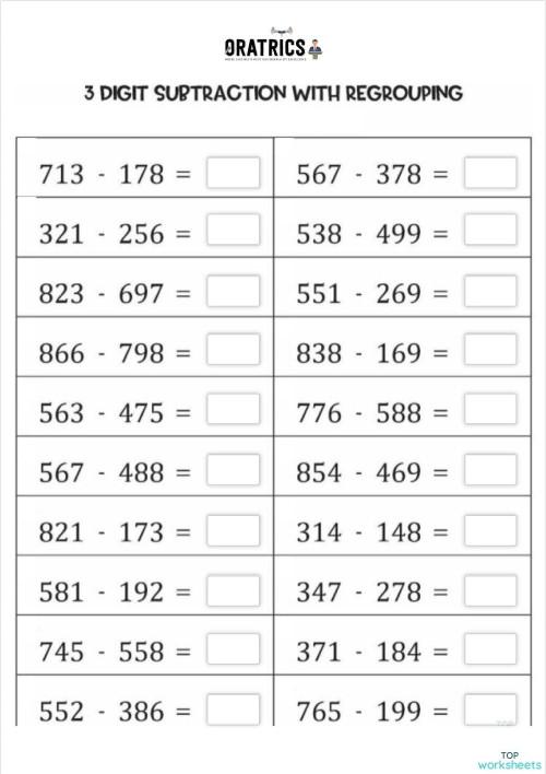Addition VVV. Interactive worksheet | TopWorksheets