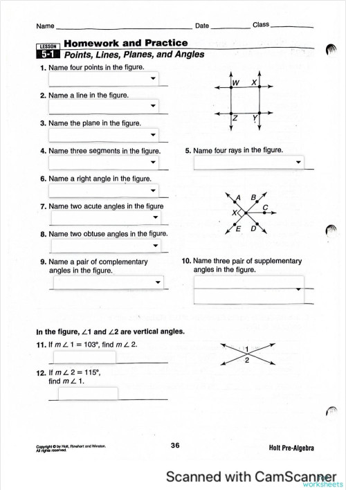 Angles: interactive worksheets and online exercises | TopWorksheets
