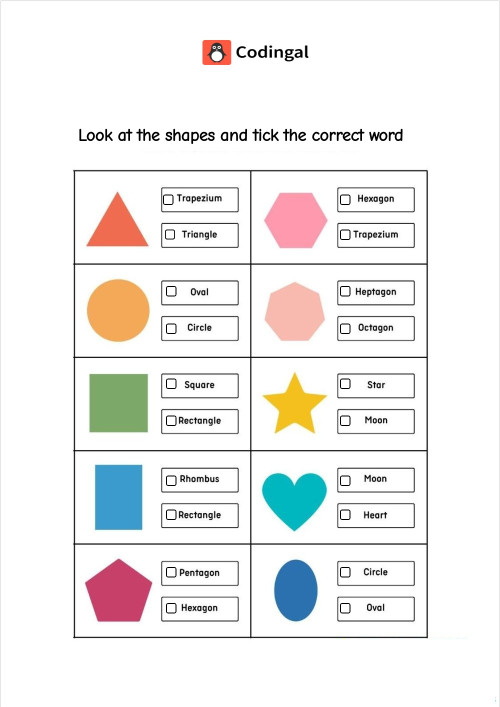 M_G01T03_WC02_Shapes. Interactive worksheet | TopWorksheets