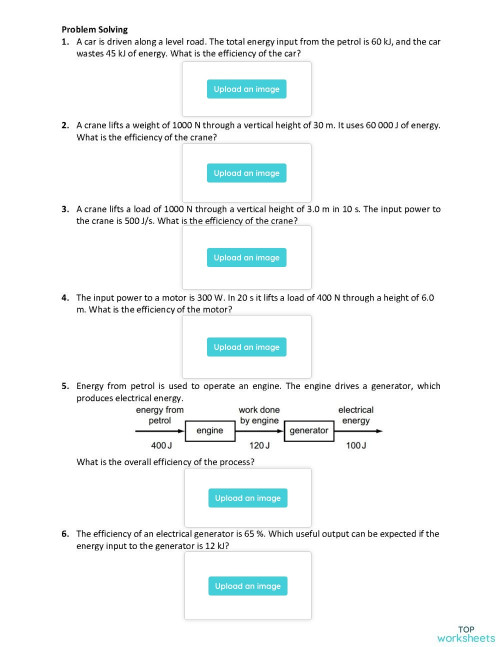 Problem Solving Efficiency. Interactive worksheet | TopWorksheets