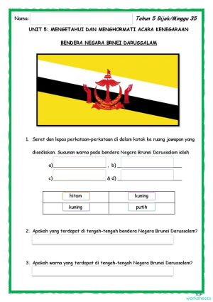 Latihan Pengukuhan MIB Unit 5 Tahun 5,. Interactive worksheet ...
