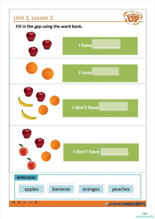Eu2 unit 3 lesson2. Interactive worksheet | TopWorksheets