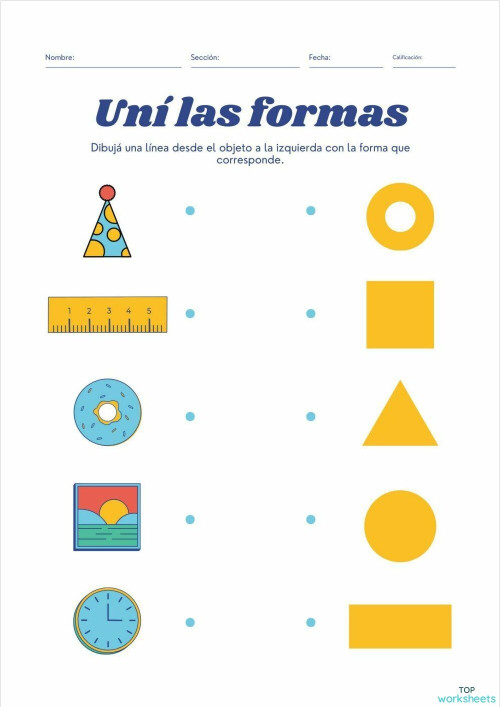 FIGURAS GEOMÉTRICAS. Ficha interactiva | TopWorksheets