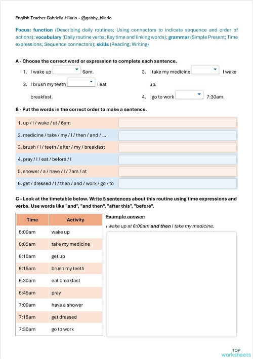 Present Progressive. Interactive worksheet | TopWorksheets