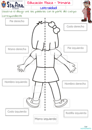 LATERALIDAD E.F -PRIMARIA. Ficha interactiva | TopWorksheets