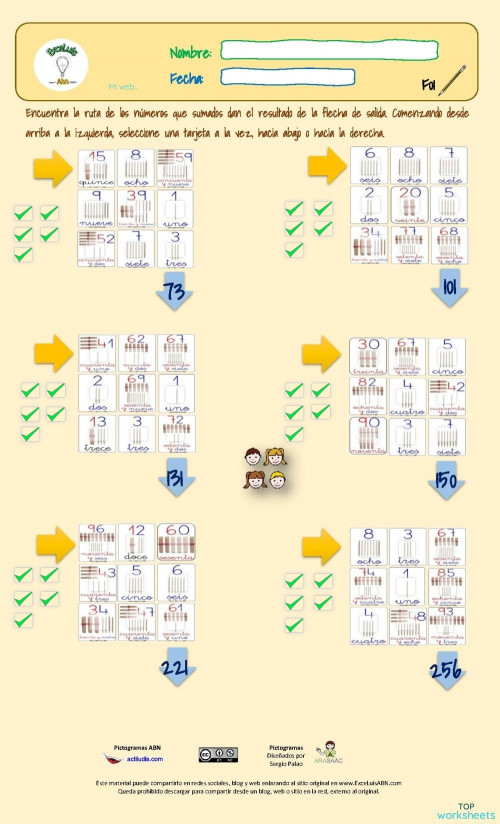 Laberinto de secuencias-suma 01. Ficha interactiva | TopWorksheets