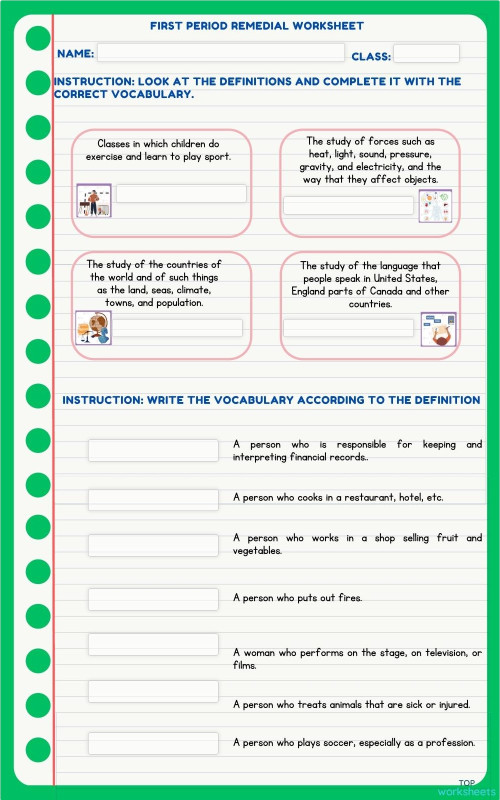 REMEDIAL 2AT. Interactive worksheet | TopWorksheets