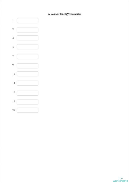 Collège: interactive worksheets and online exercises | TopWorksheets