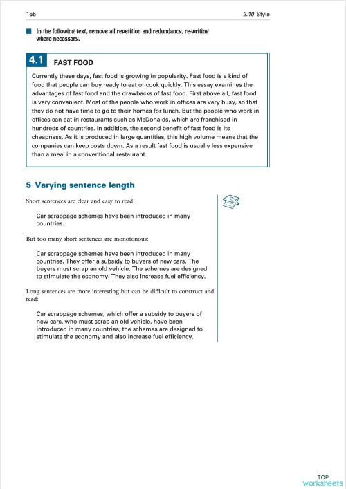 Academic writing Bailey 3rd edition part 8. Interactive worksheet ...