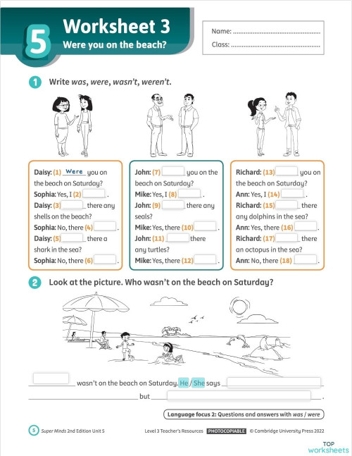 Getting Started - Lesson 2. Interactive worksheet | TopWorksheets