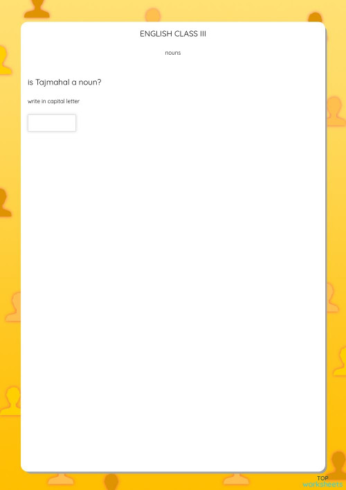 ENGLISH CLASS III. Interactive worksheet | TopWorksheets