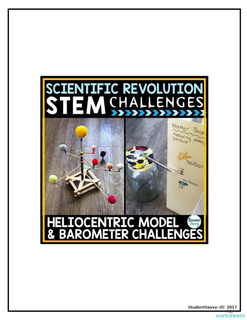 Heliocentric Model Project Day 1. Interactive worksheet | TopWorksheets