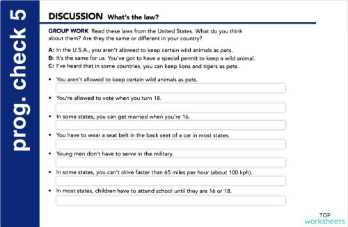 IC214 progress check 05. Interactive worksheet | TopWorksheets