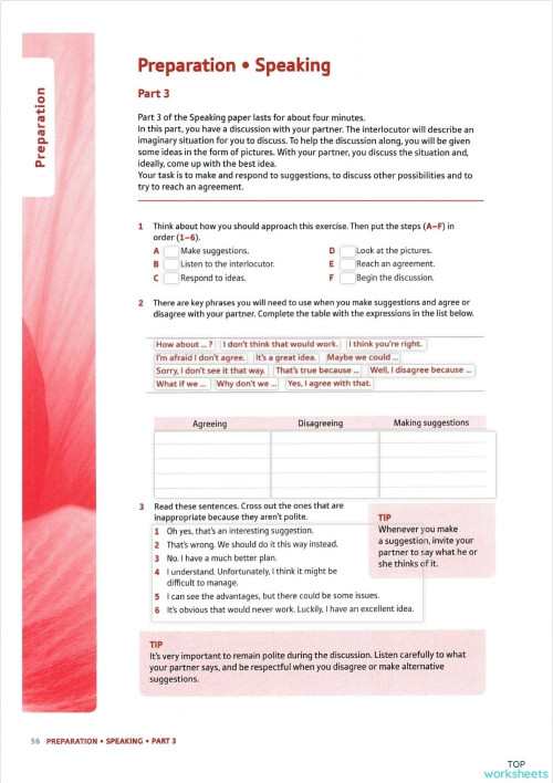 SPEAKING PART 3. Interactive worksheet | TopWorksheets