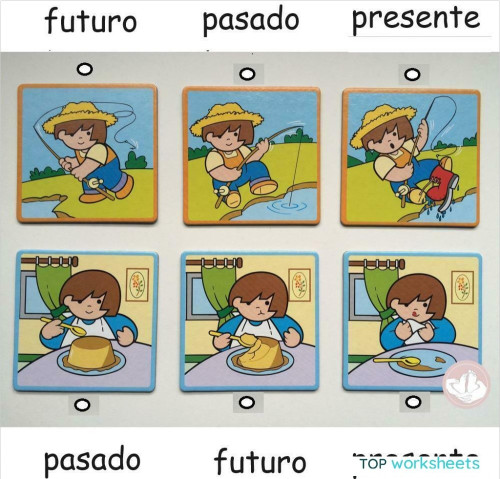 Pasado, presente y futuro. Ficha interactiva | TopWorksheets