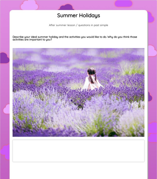 Summer Holidays. Interactive worksheet | TopWorksheets