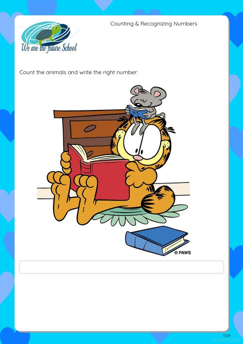Counting & Recognizing Numbers. Interactive worksheet | TopWorksheets