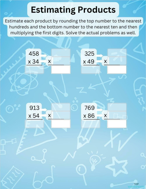Multiplying Hundreds. Interactive worksheet | TopWorksheets