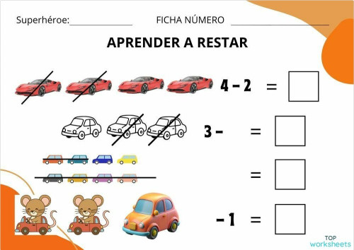 Study Math Number Count Burger Education Concept. Ficha interactiva ...