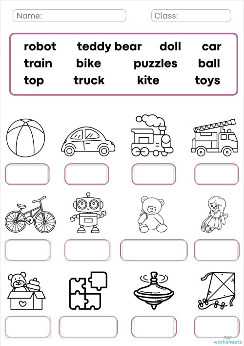 UNIT 6: MY TOYS. Interactive worksheet | TopWorksheets