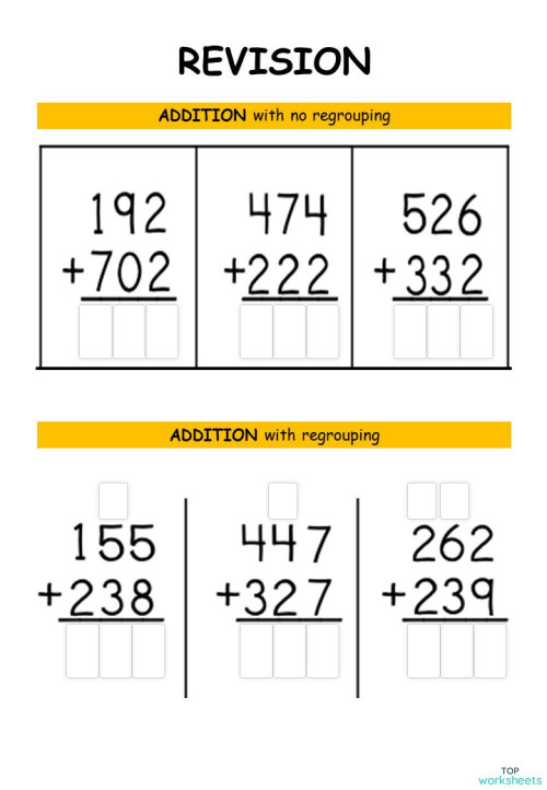 Year 2 Math | Revision 3. Interactive worksheet | TopWorksheets