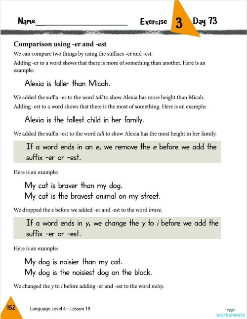 Comparison: interactive worksheets and online exercises | TopWorksheets