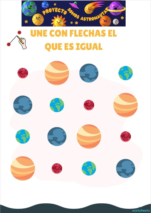 une con flechas. Ficha interactiva | TopWorksheets