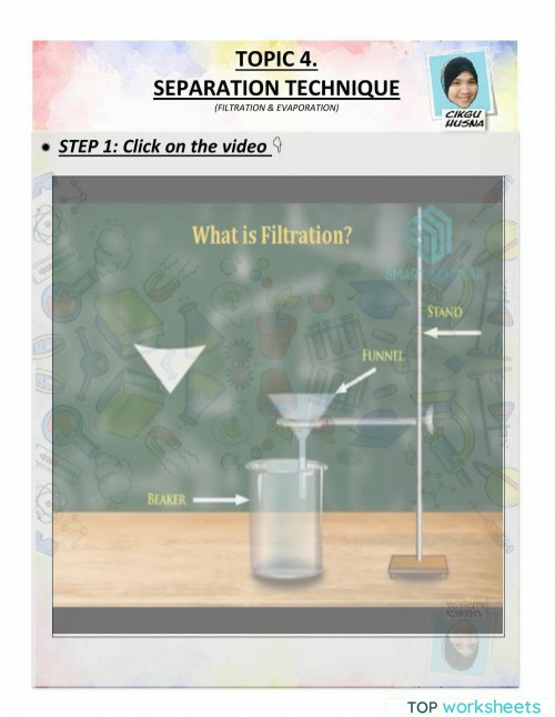 Filtration interactive. Interactive worksheet | TopWorksheets