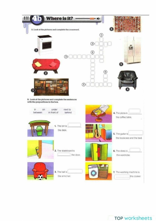 Home sweet Home (FB 1). Interactive worksheet | TopWorksheets