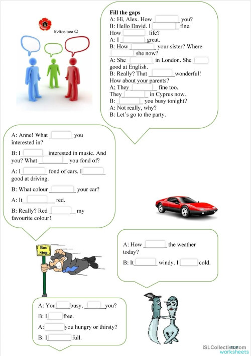 The verb to be in present. Interactive worksheet | TopWorksheets