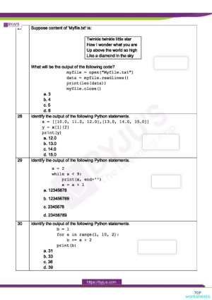 CBSE Sample Paper Section B and C. Interactive worksheet | TopWorksheets