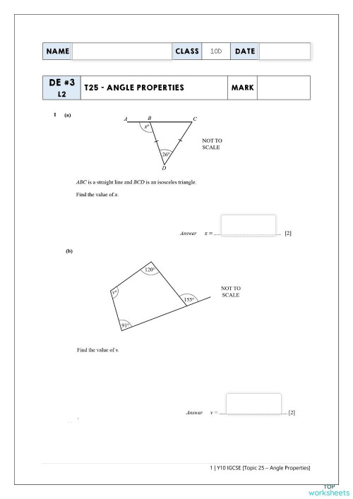 Y10 DE3 L2. Interactive worksheet | TopWorksheets