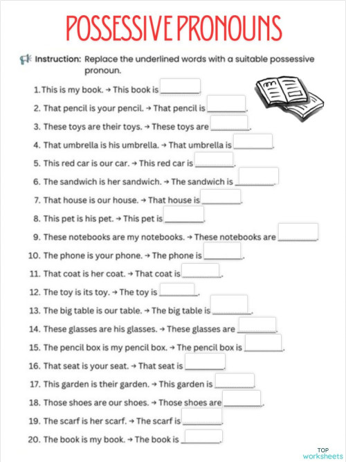 Possessives and family practice (modified). Interactive worksheet ...