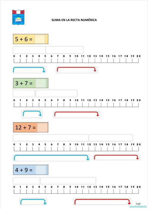 sumas y restas. Ficha interactiva | TopWorksheets