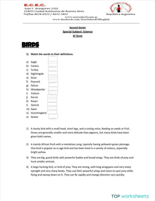 Science. Interactive worksheet | TopWorksheets
