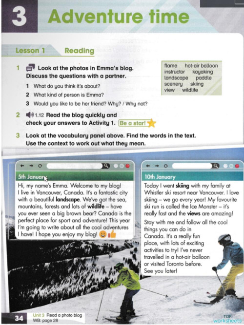 Year 6 - Unit 3 - Passage. Interactive worksheet | TopWorksheets
