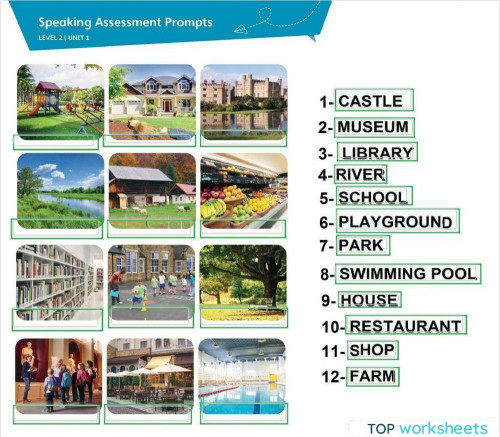 Places In Town Map Printables