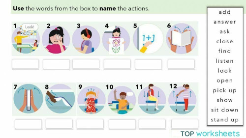 L9 - A15 - Verbs, Writing. Interactive worksheet | TopWorksheets