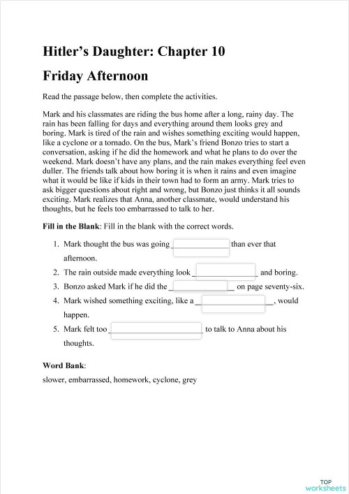 Reading comprehension: interactive worksheets and online exercises ...