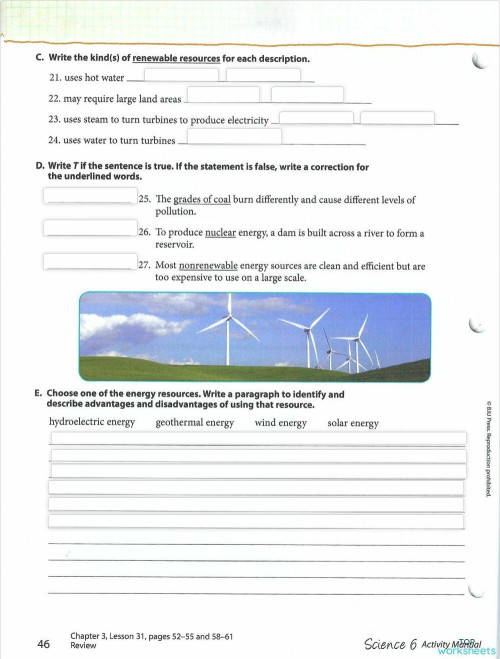 Lesson 31: Study Guide Pg 46. Interactive worksheet | TopWorksheets