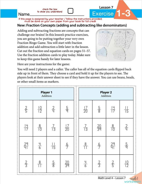 Lesson 7: Exercise 1-3 Pg 51-52. Interactive worksheet | TopWorksheets Lesson 7: Exercise 1-3 Pg 51-52. Interactive worksheet | TopWorksheets
